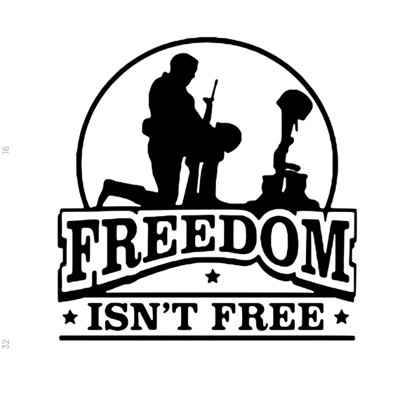 unbranded | Wall Decor | Custom Car Decal White Vinyl 5x 5 Freedom Isnt ...